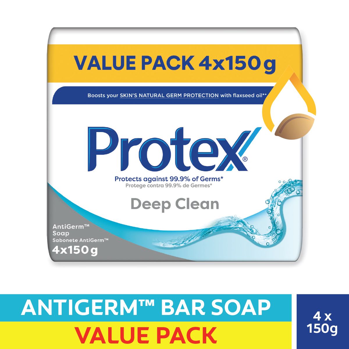 Protex Deep Clean Antigerm Soap – 4 Pack, 150g – LikeBuy
